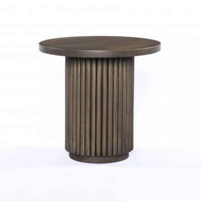 Chic Fluted Side Table Easy Weekend DIY - Kismet House